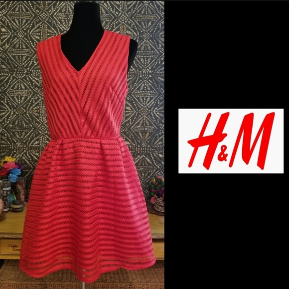 H&M | Dresses | Hm Red Dress | Poshmark